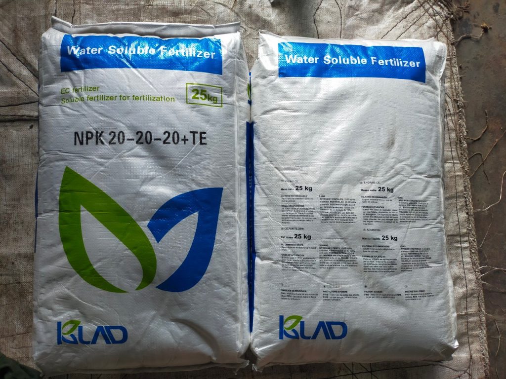 KLAD NPK 20-20-20+TE – Phân NPK hoà tan cao cấp